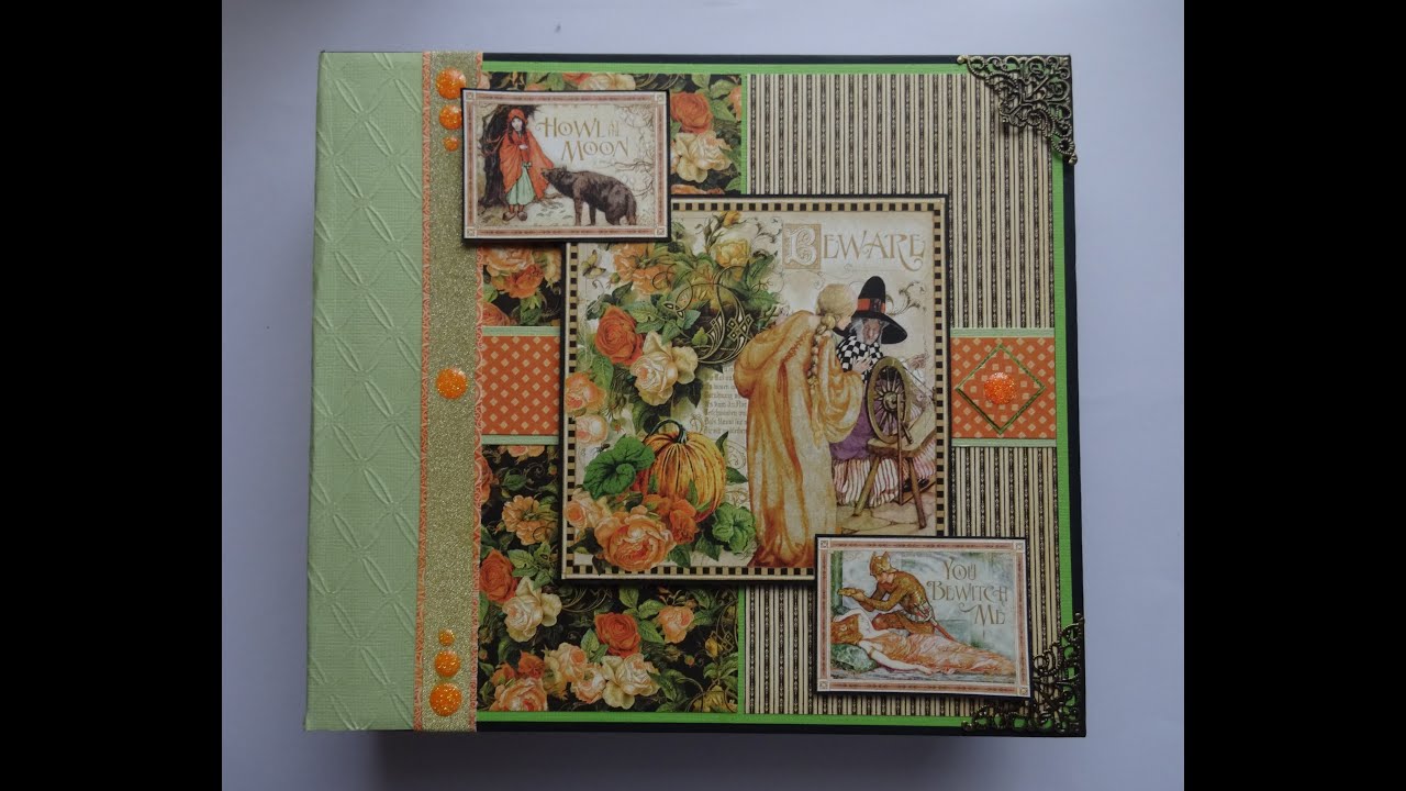 Graphic 45 An Eerie Tale Album - YouTube