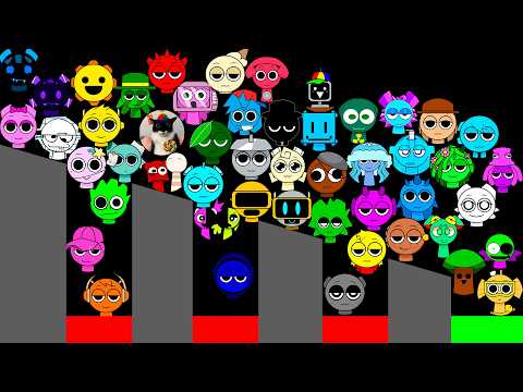 🙀LEGENDARY TOURNAMENT! Sprunki Marble Race Tournament in Algodoo