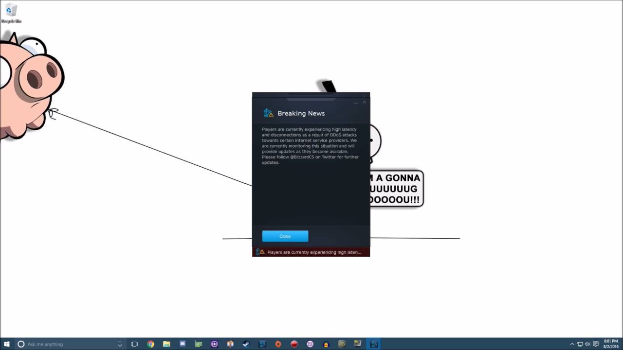 Blizzard Gets DDOS'd ...again - YouTube