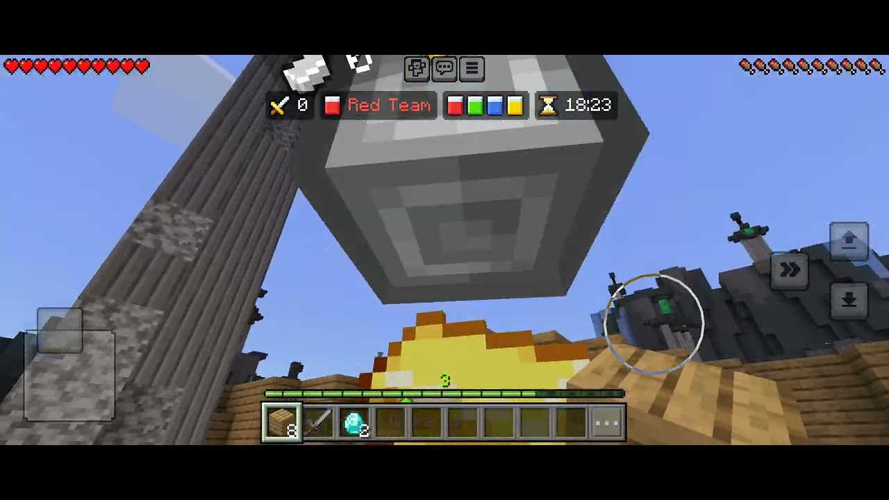 Playing bed wars on the hive - YouTube