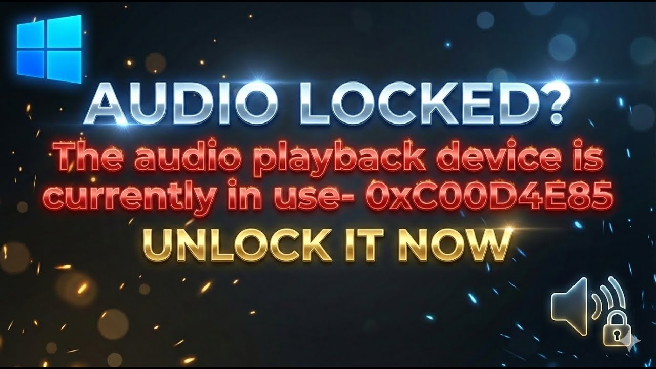 Fix Windows 11 Sound Issues 🔊 | The audio playback device is currently ...