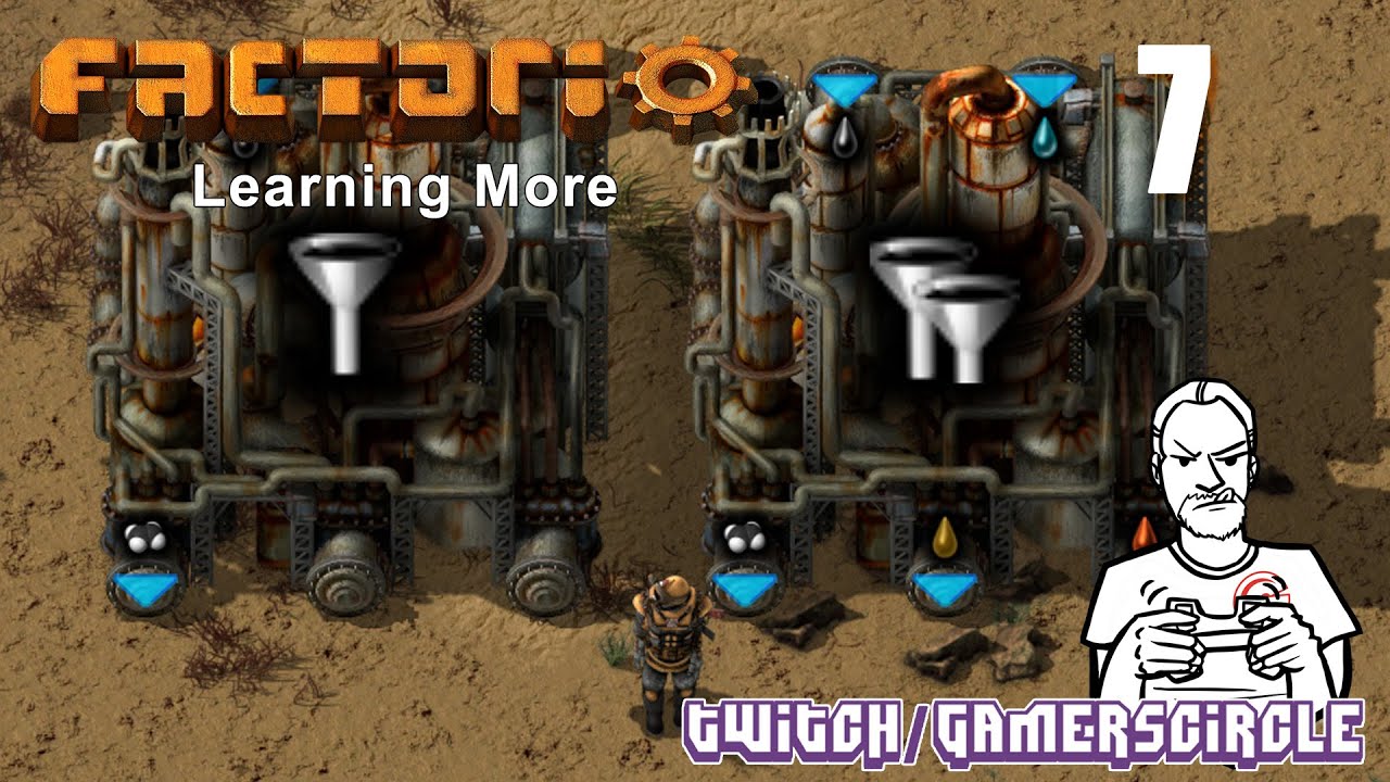 Factorio Modded: Learning More PT7 - More Basic Logic - Refinery - YouTube