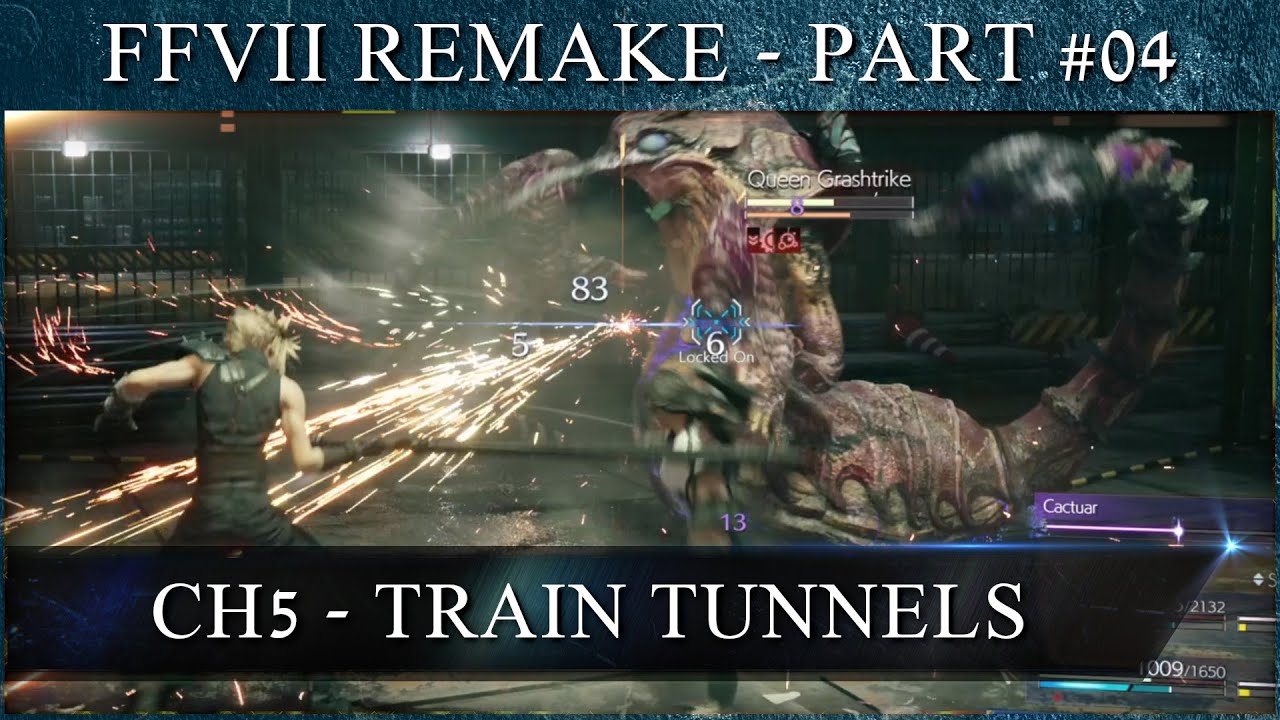 Let's Play Final Fantasy 7 Remake Live! Chapter 5 Train Tunnels - PART ...