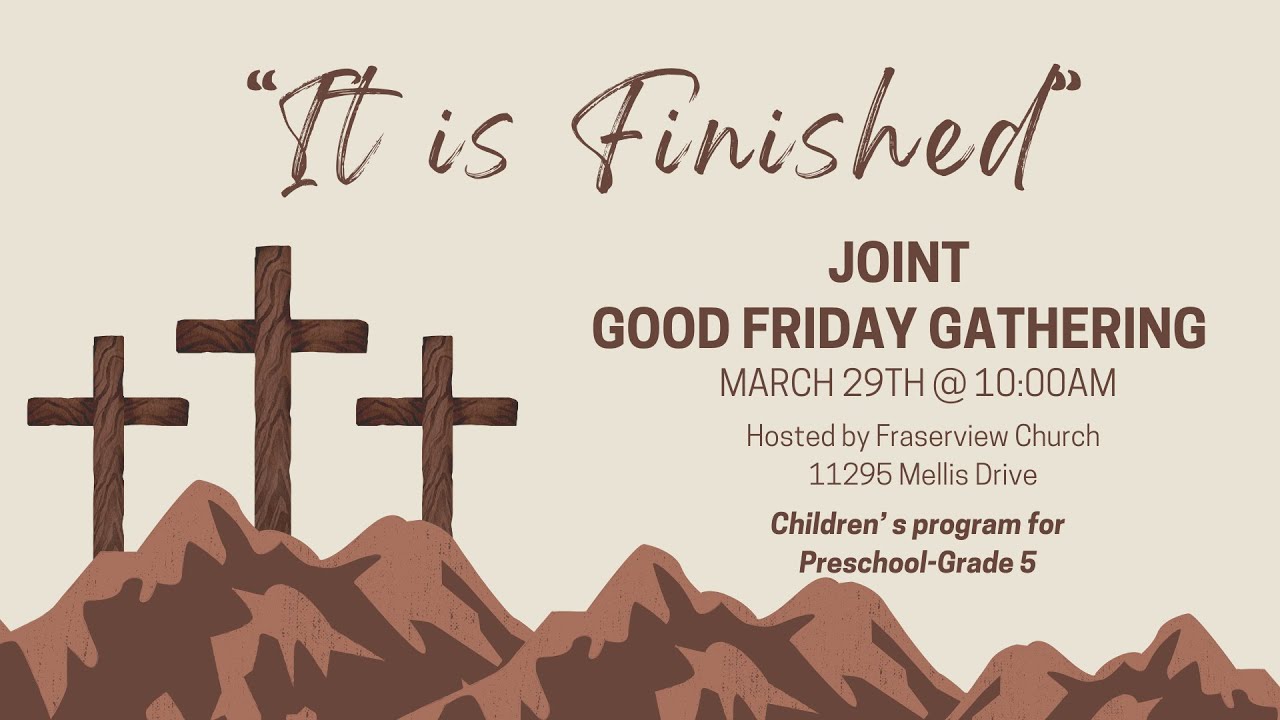 Joint Good Friday Gathering// March 29, 2024 - YouTube