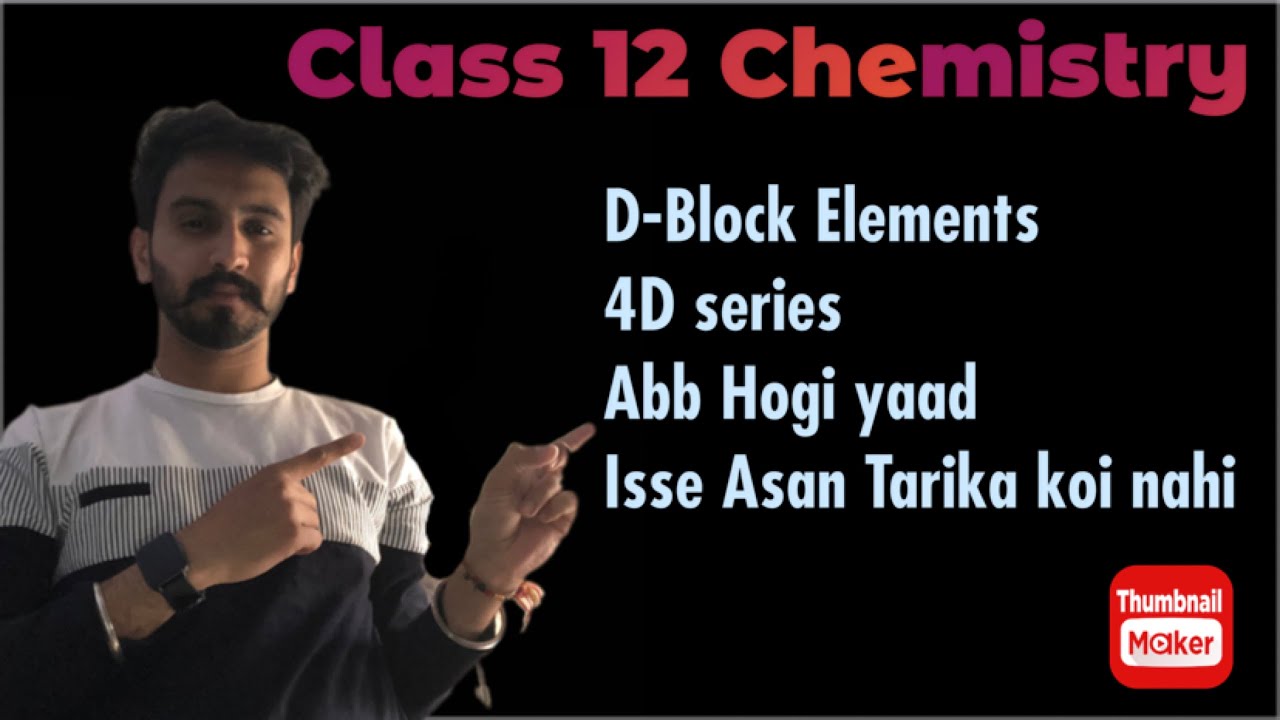 D-block Elements || 5th period|| 4d Series || Easy way to Remember ...