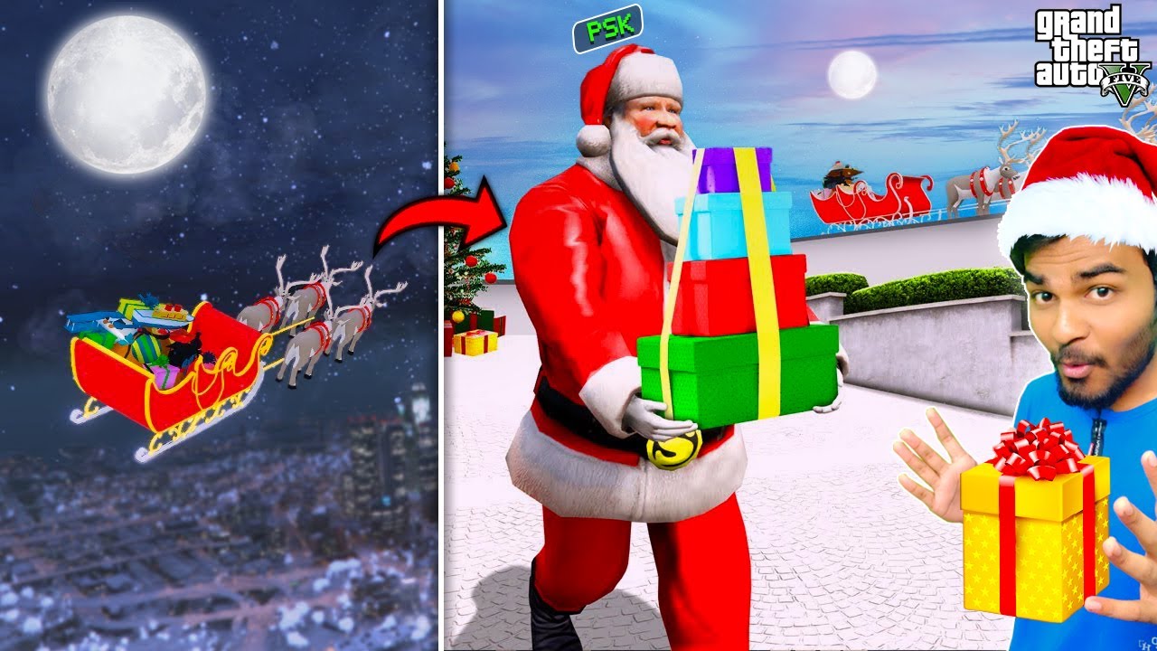 கேட்டதை தரும் SANTA CLAUS😍🥳 Vera Level Fun🤣Part-2 | Gta 5 tamil | GTA ...