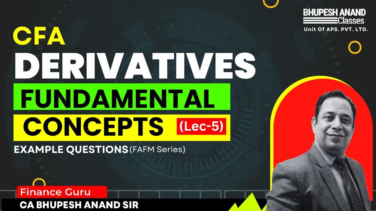 CFA Derivatives Fundamentals Lec-5 | Fundamentals of Accounts & Finance ...