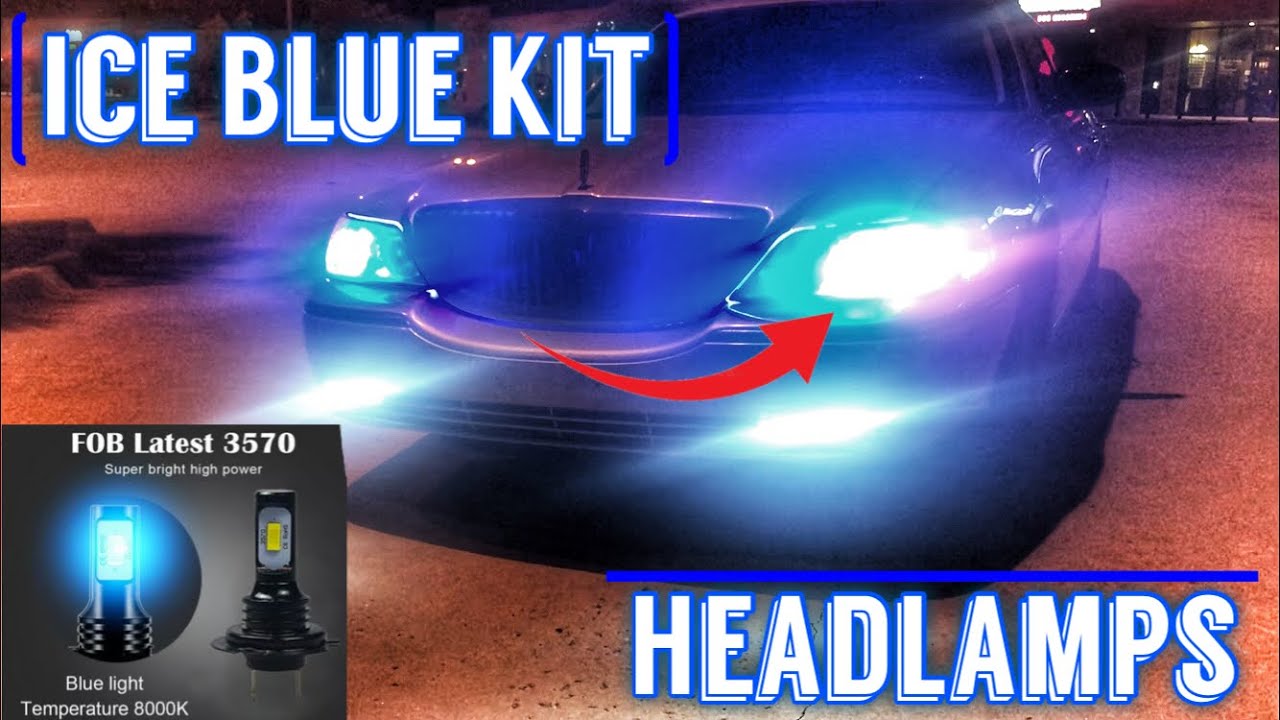 LED ICE Blue Headlight Kit | Install + Drive | 2003 Lincoln Town Car ...