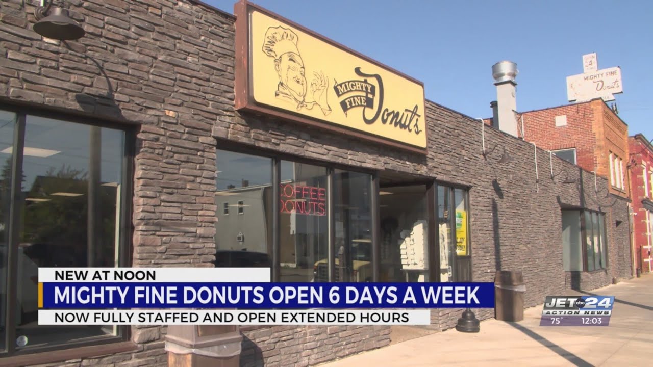 Mighty Fine Donuts announces new six-day-a-week hours - YouTube