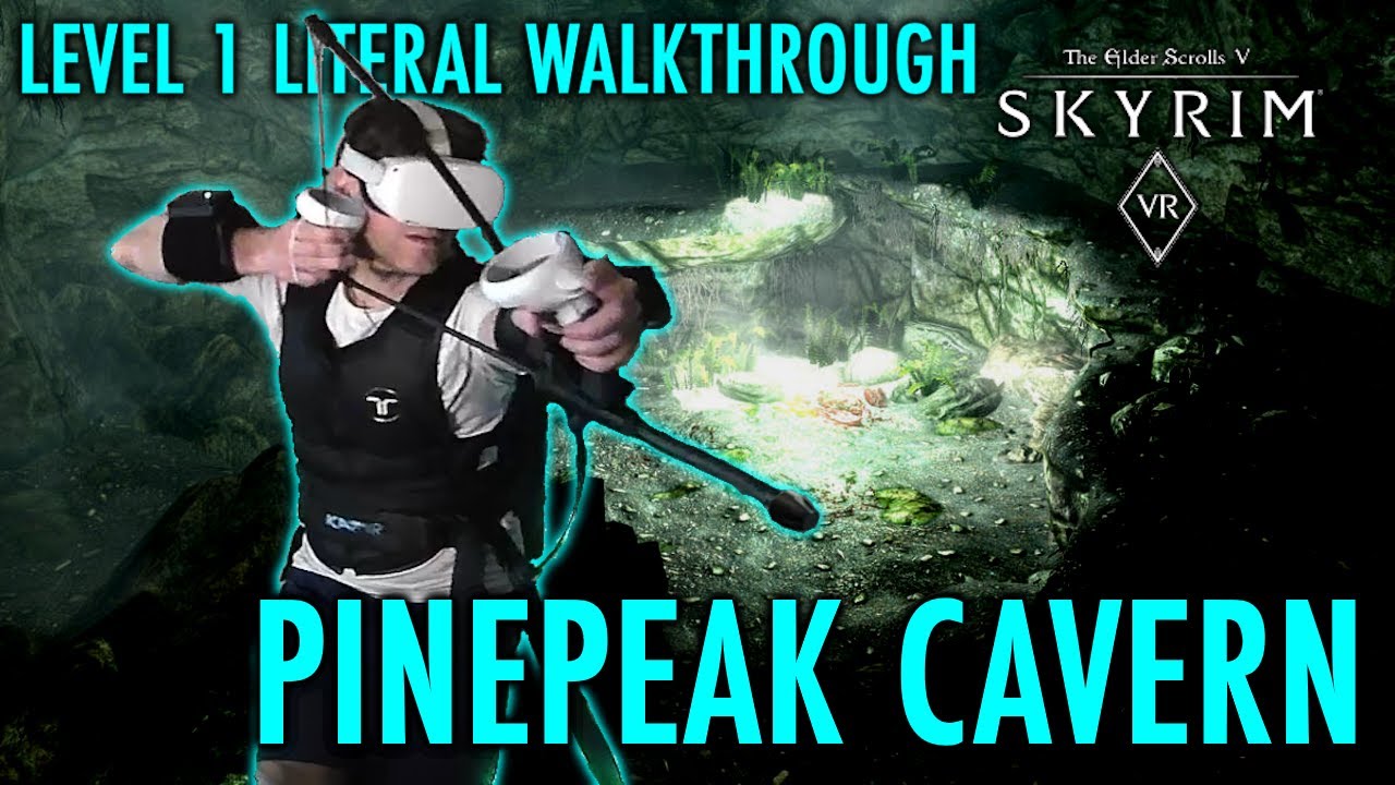 Pinepeak Cavern [For Bear Pelts!] - Level 1 Skyrim LITERAL Walkthrough - YouTube