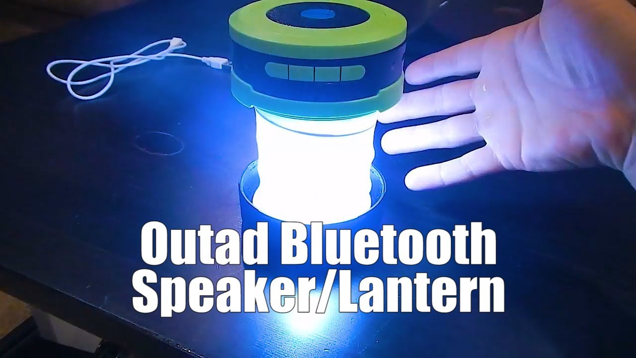 OUTAD Bluetooth Speaker/LED Lantern Review - YouTube
