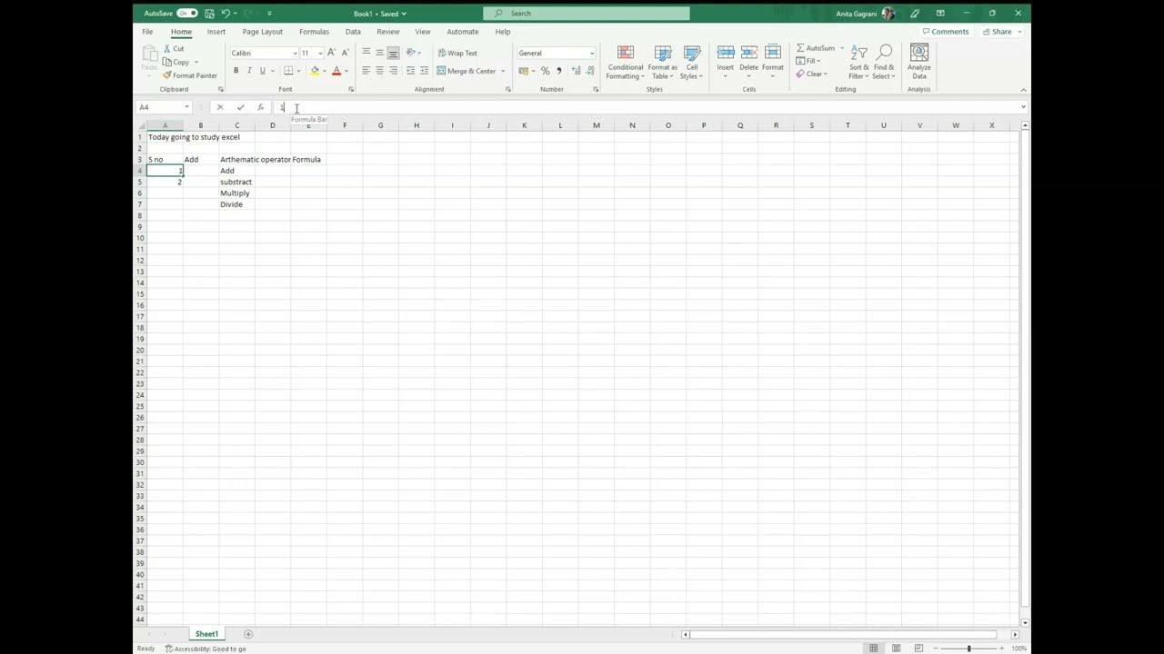 MS Excel Day1 - YouTube