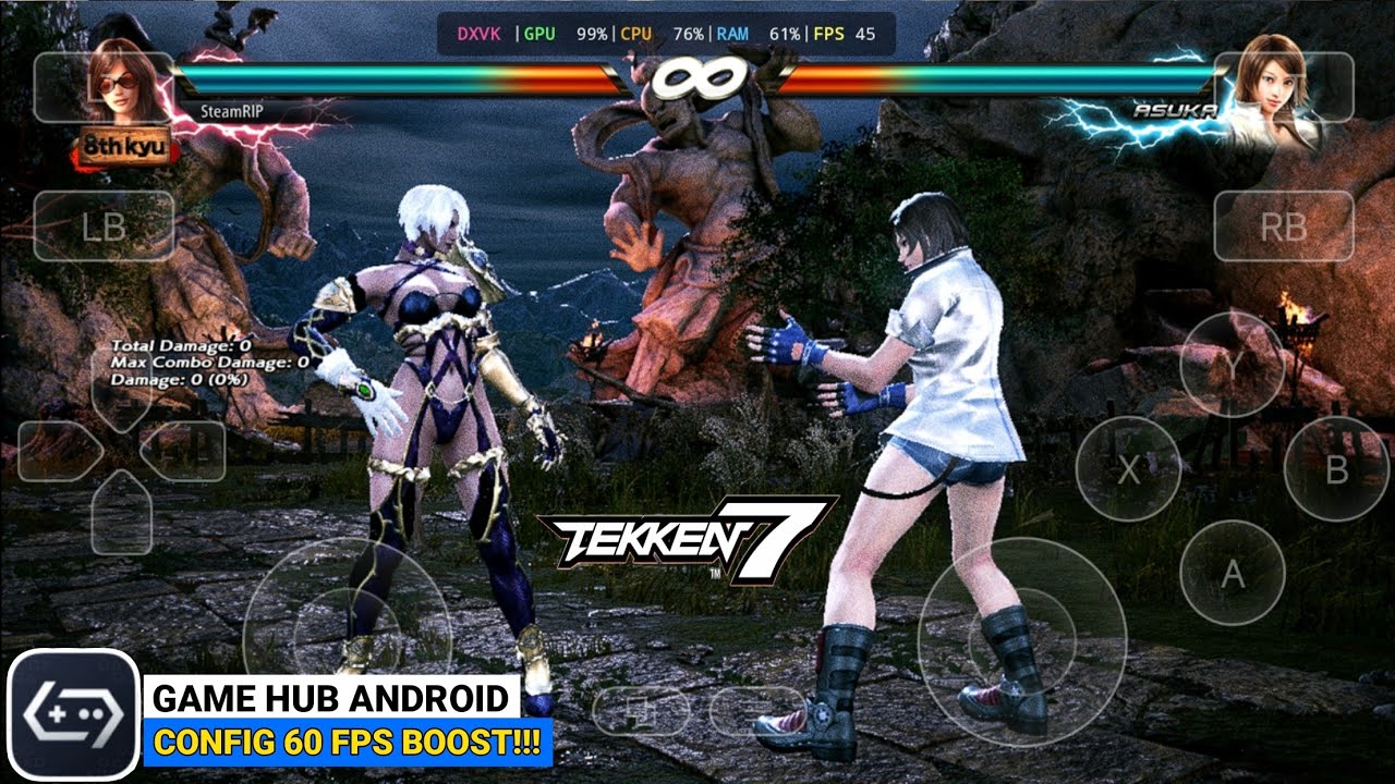 Settingan Terbaik Config 60 FPS BOOST!! TEKKEN 7 Gamehub Android ...