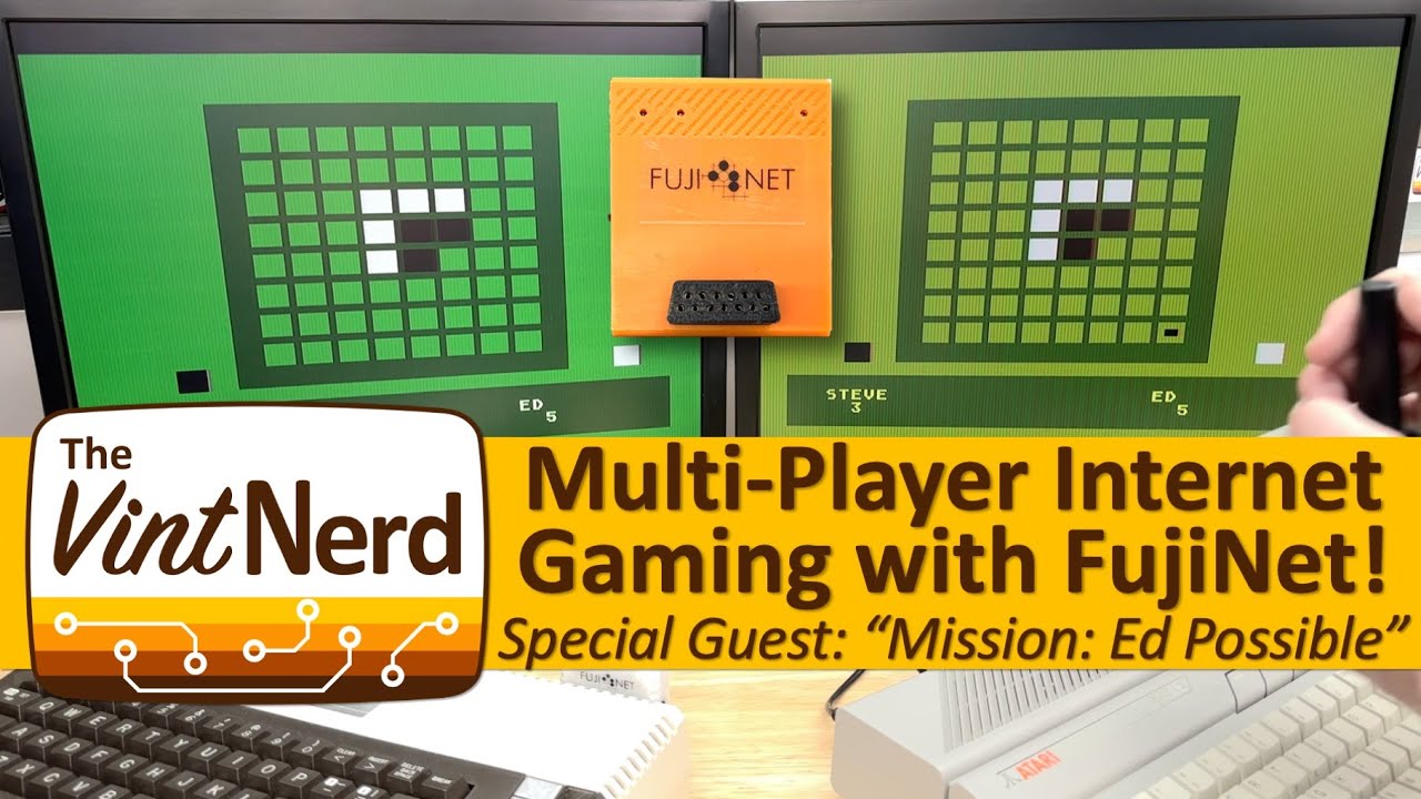 FujiNet Internet Gaming in Atari BASIC 🕹️ - YouTube
