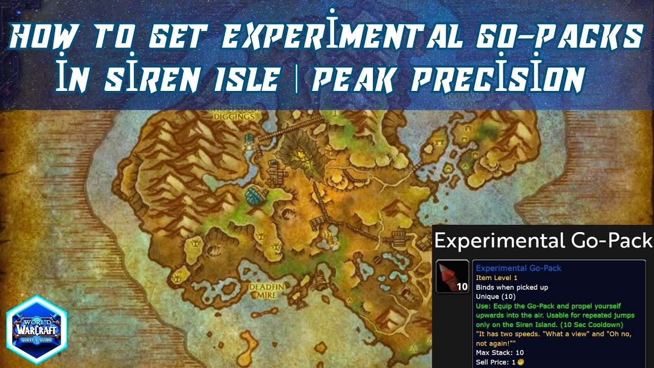 How to Get Experimental Go-Packs in Siren Isle | Peak Precision Quest | Get rocket jumping - YouTube
