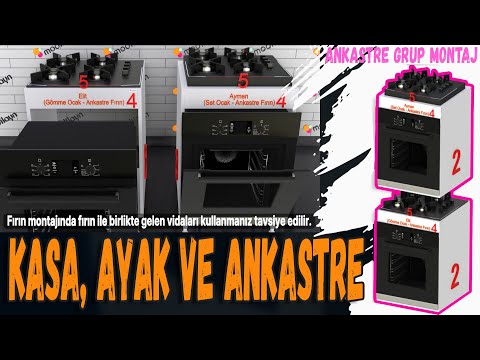 modilayn FULL ANKASTRE FIRIN KASA 500 AYMEN Set Ocak Altı 501 ELİT Gömme Ocak Altı Kasa Montaj Video