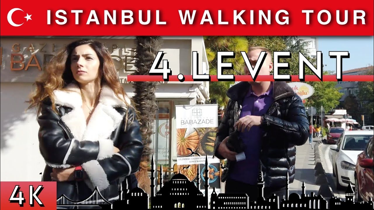 Istanbul | 🇹🇷walking tour in 4.Levent around metro station | November ...
