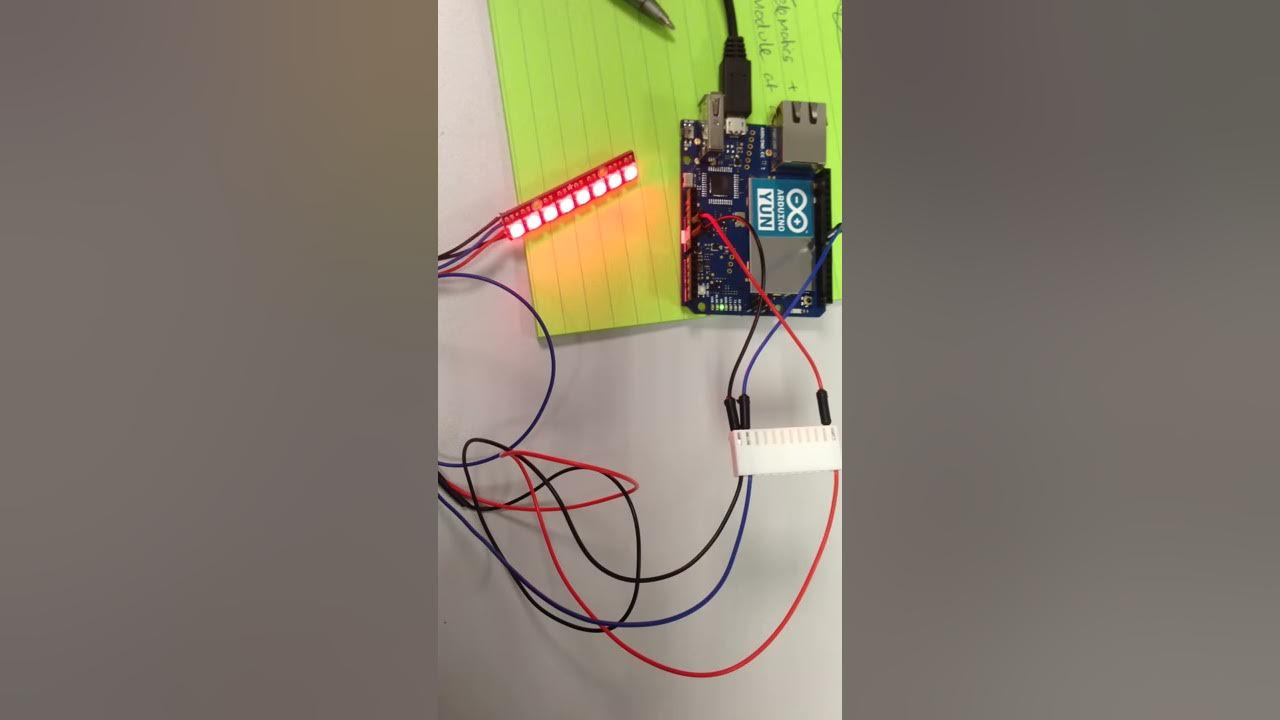 Arduino Yun and Adafruit NeoPixels - WiFi LED control - YouTube