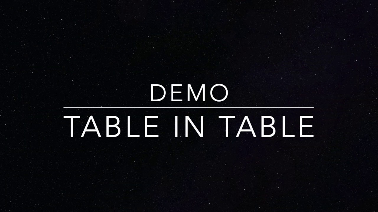 TableView in TableView | Demo | Swift - YouTube