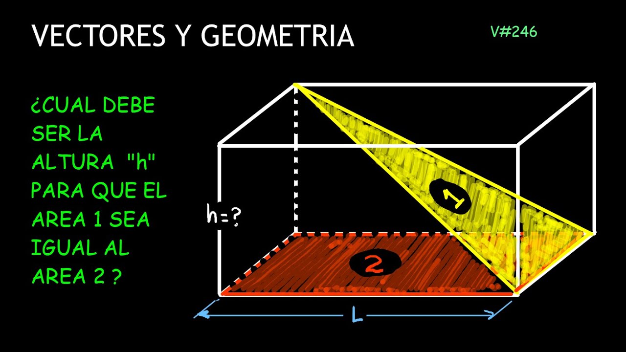 v#246.- PROBLEMA DE AREAS RESUELTO CON VECTORES - YouTube