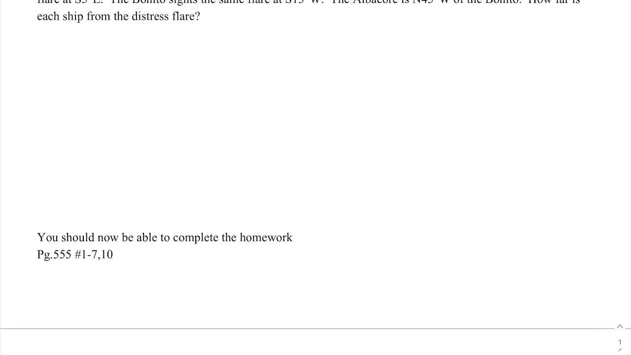 Sine law word problem #3 - YouTube
