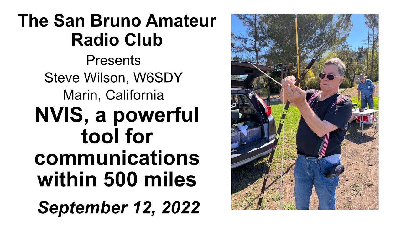 Steve Wilson, W6SDY speaks on NVIS, Near Vertical Incidence Skywave ...