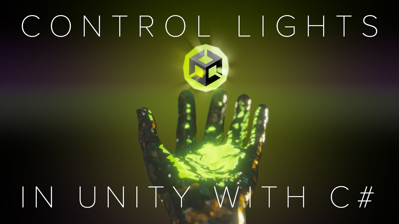 Control lights in Unity with scripts, easy tutorial - YouTube
