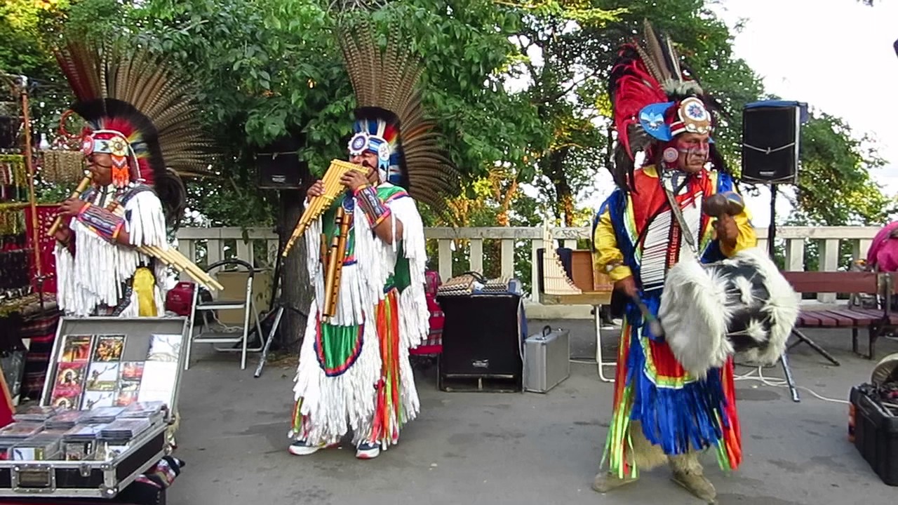 Перуанци / индианци в Варна България 3 8 2017 HD 1 - YouTube