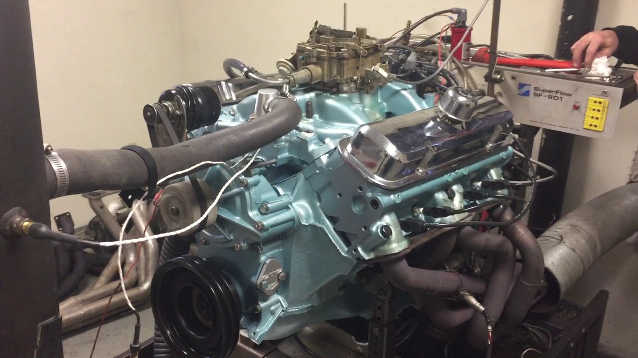 1967 Pontiac GTO 400 warming up on the dyno - YouTube