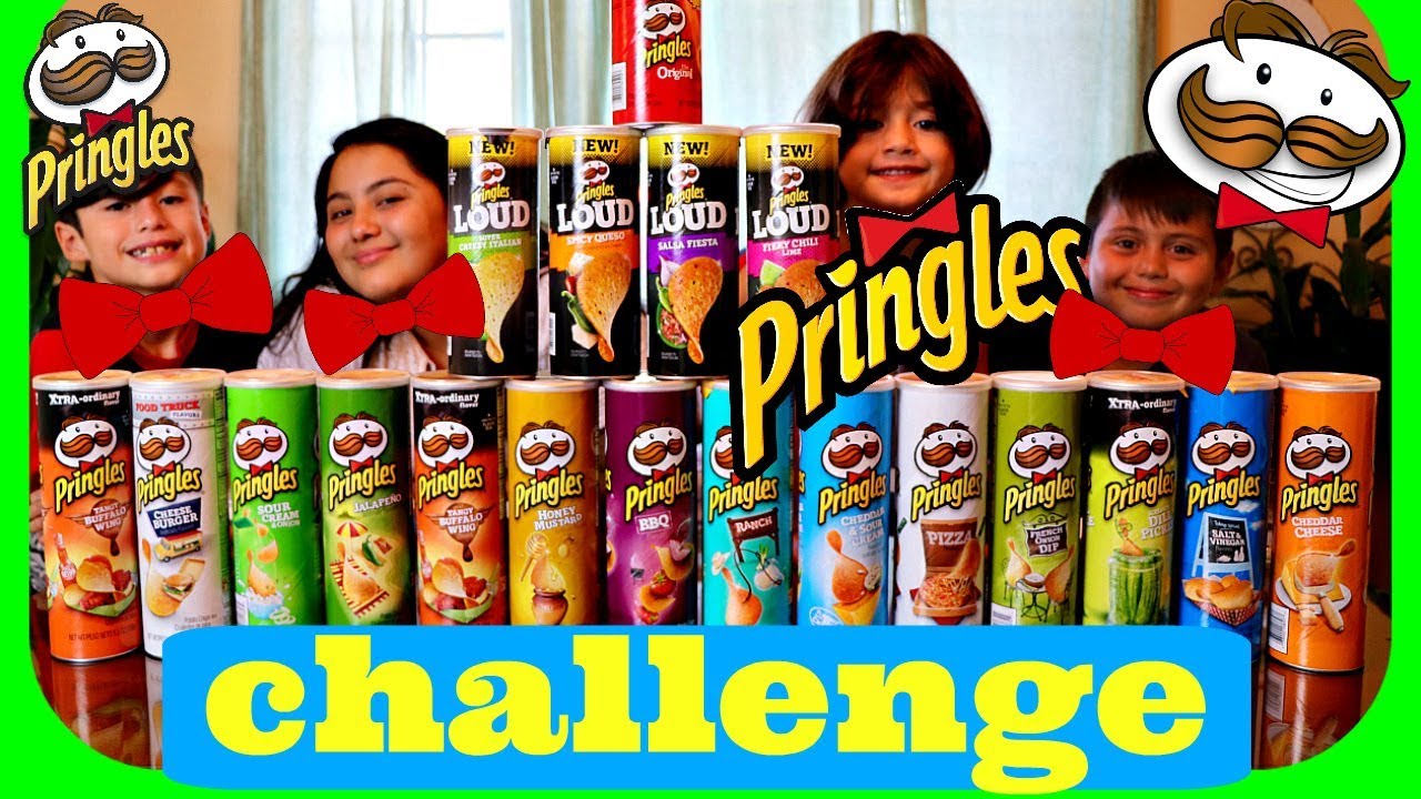 Pringles Challenge with an ice bucket for the looser!!! - YouTube