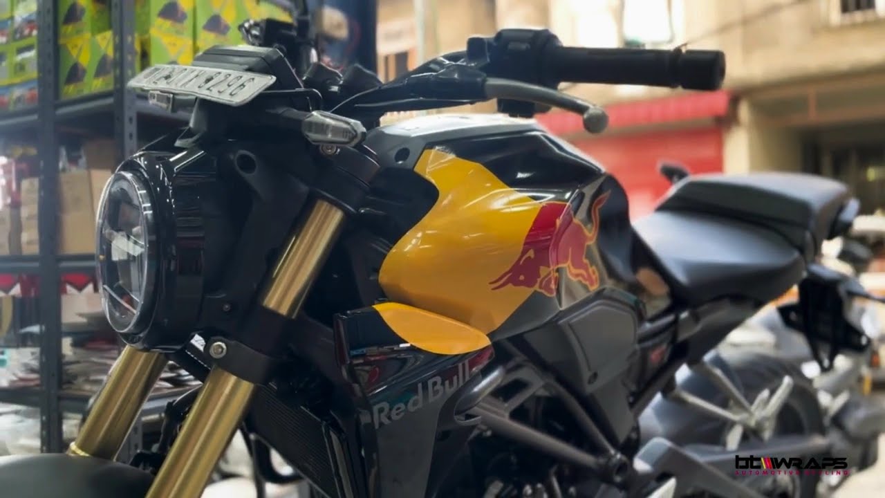 cb300r wrapping | modification | graphics design - YouTube
