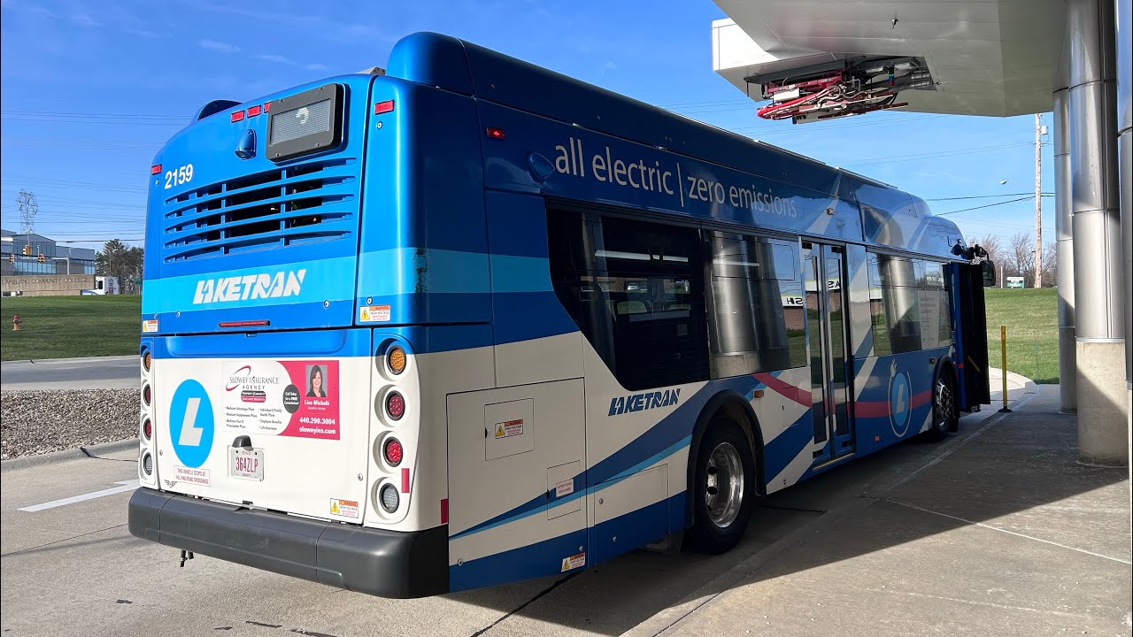 Laketran 2021 New Flyer XE35 #2159 ride [3 Mentor - Shoregate] - YouTube