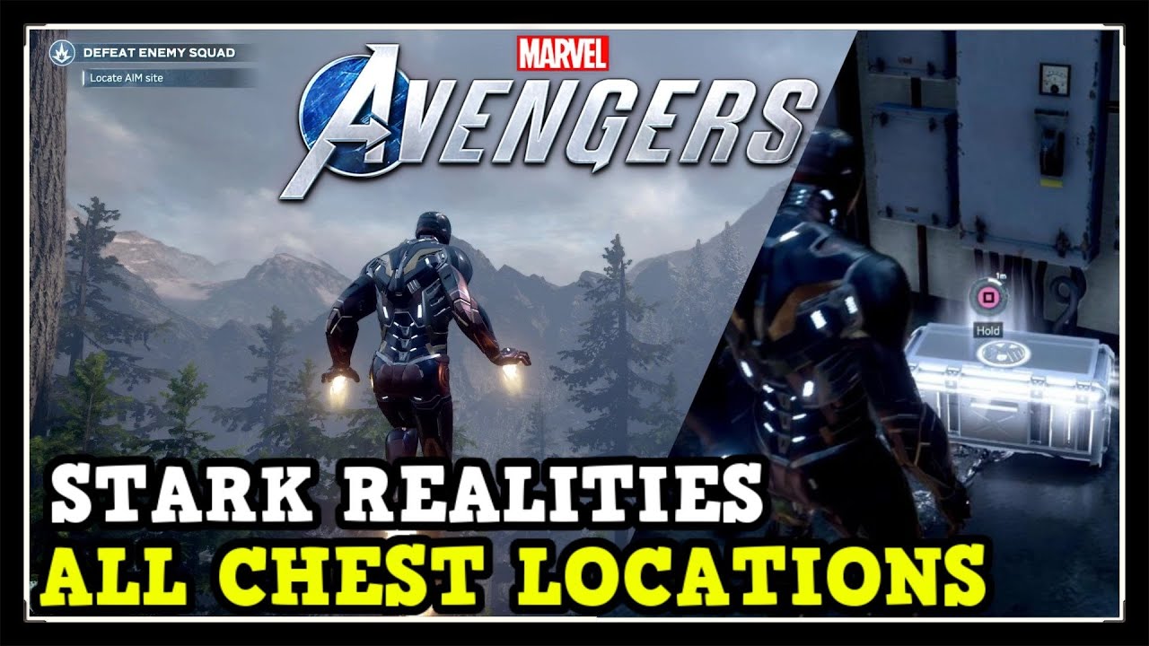 Marvel Avengers Game: Stark Realities All Chest Locations (Collectibles ...