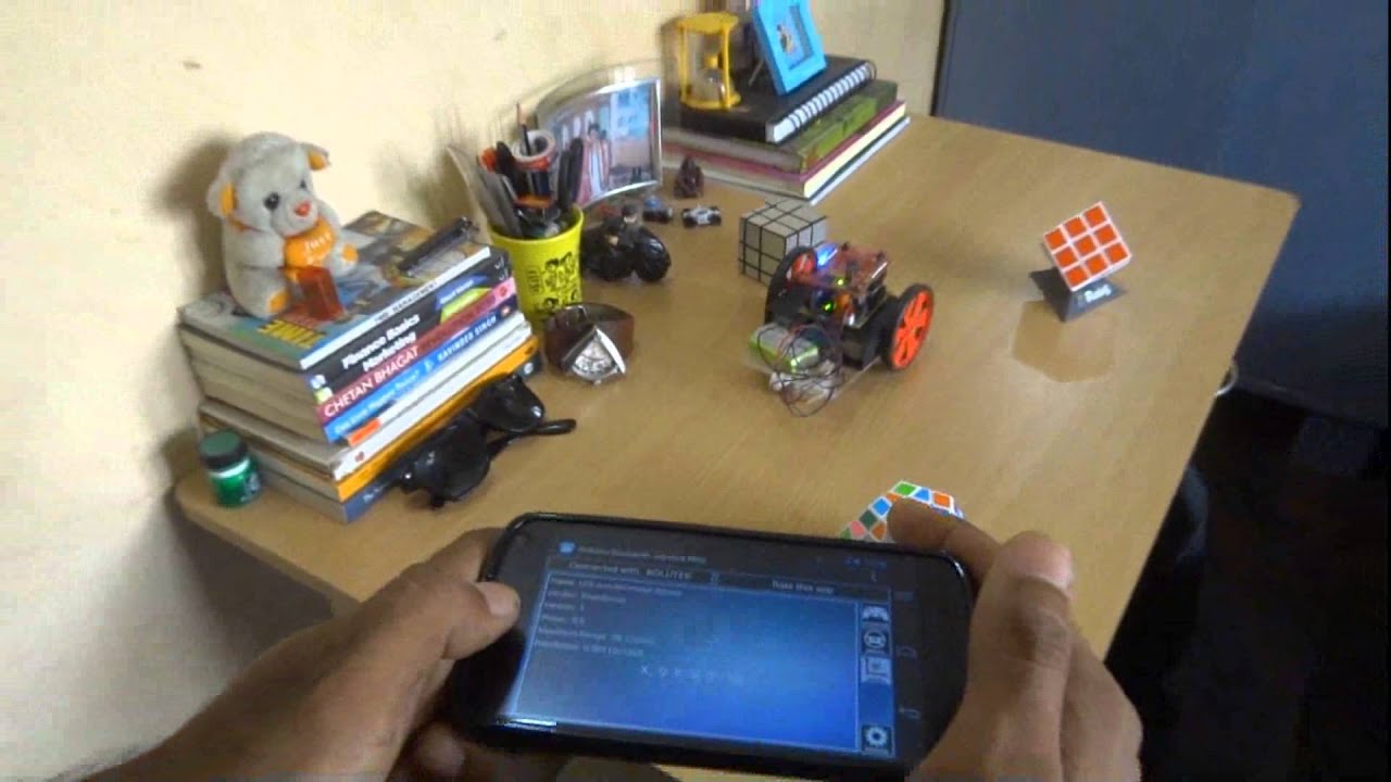 smart phone accelerometer controlled robot - YouTube