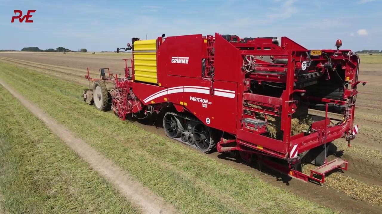 Eerstejaars plantuien oogsten met een Grimme Varitron 470 TT Platinum ...