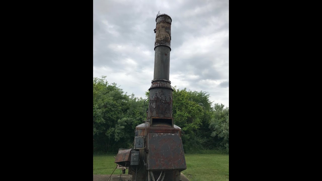 Dismantling, Demolishing, and Disposing of an Old Incinerator - YouTube