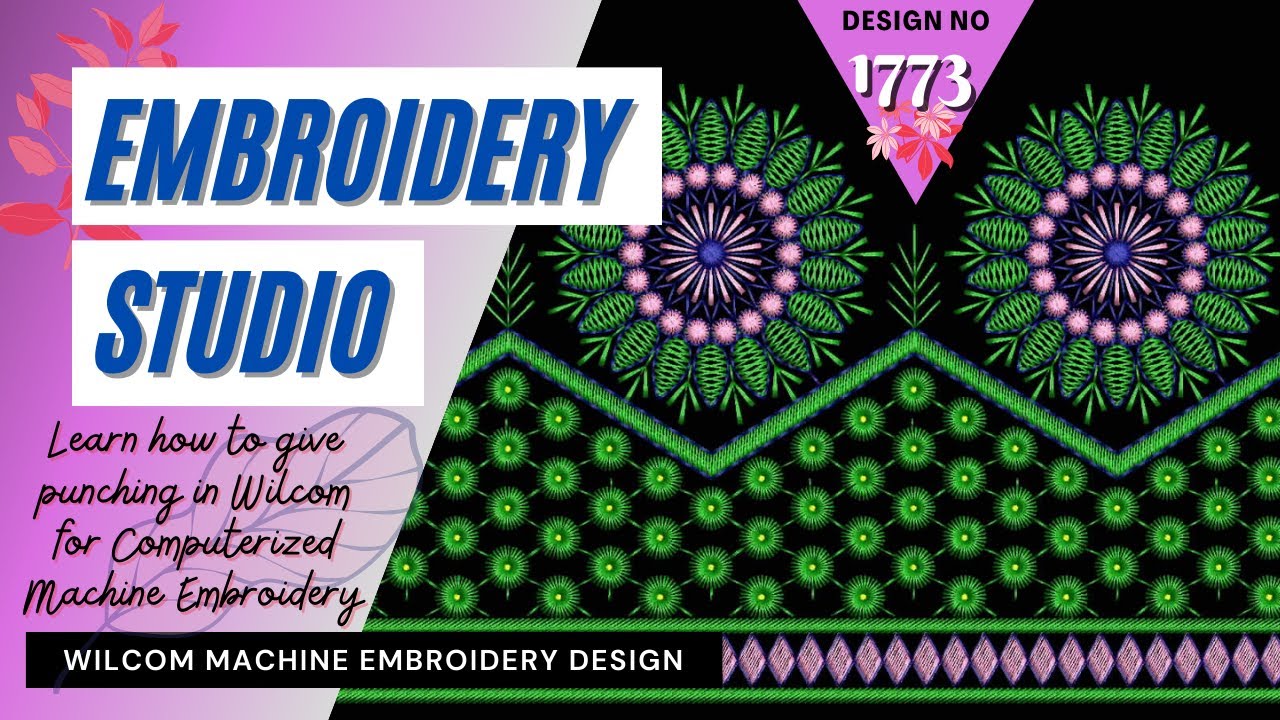 Embroidery Studio | Wilcom Machine Embroidery Design - 1773 | Surat ...