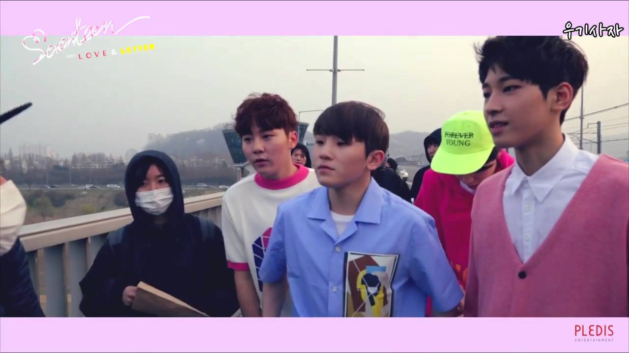[세븐틴] 예쁘다(Pretty U) M-V Making 우지 cut - YouTube