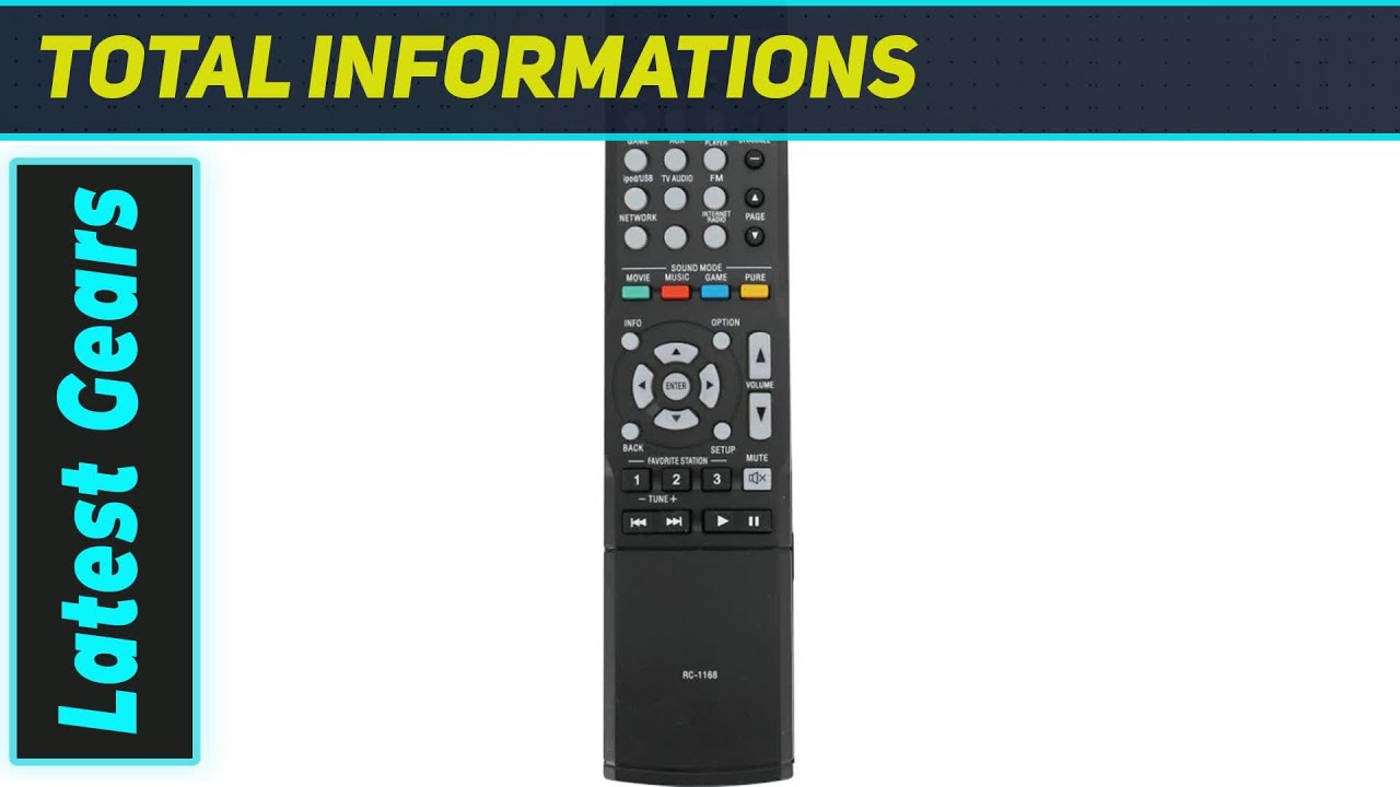 Perfect RC-1168 Replacement for Denon Receivers - YouTube