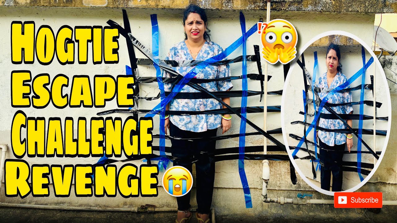 Hogtie Escape Challenge on Terrace |Wife Ne Sabko Shock Kar Diya| Wife ...