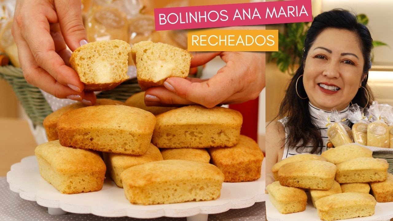 BOLINHO ANA MARIA COM RECHEIO CREMOSO DE BAUNILHA - SUA CRIANÇA VAI ...
