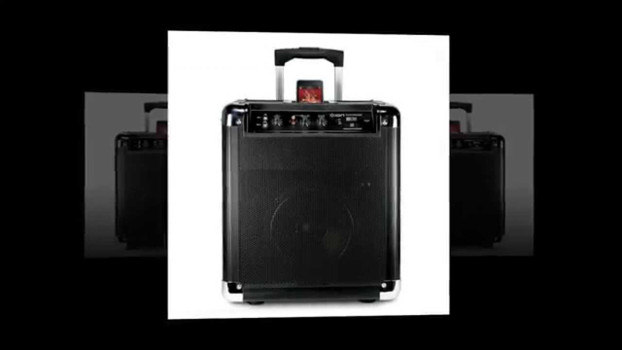 ION Block Rocker Portable Speaker System with AMFM Radio - YouTube