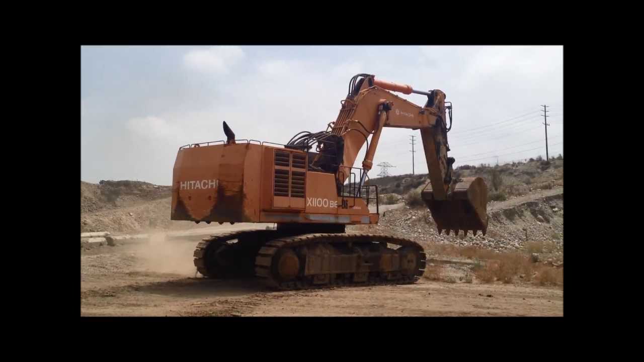 Hitachi EX1100 BE excavator - Pacific Rim Machinery, Inc. - YouTube