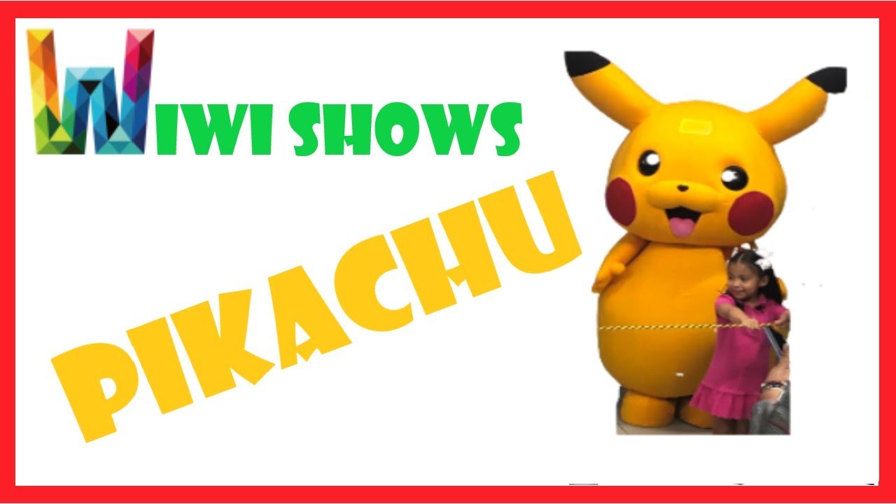 Botarga de Pikachu | Shows infantiles | Wiwi Shows - YouTube