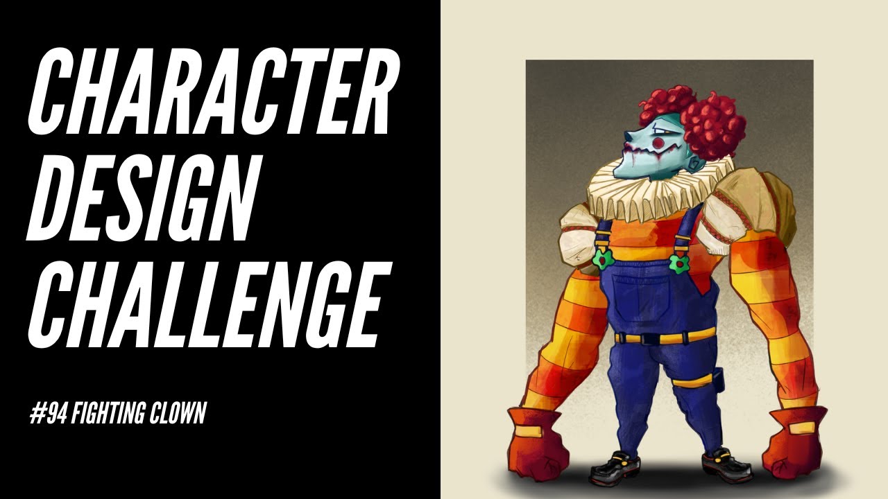 CharacterDesignChallenge // Fighting Clown // #speeddrawing # ...