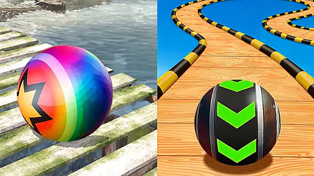 Rolling Balls Sky 3D vs Sky Rolling Balls 3D 🌈 Mobile Games VS 💥 ...
