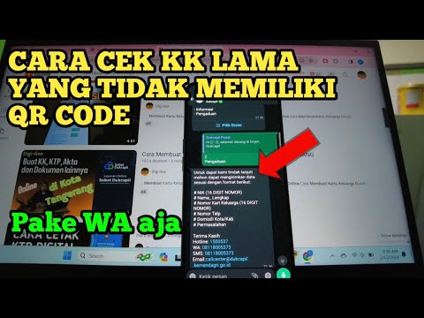 Cara Cek KK tanpa QR code / KK lama - YouTube