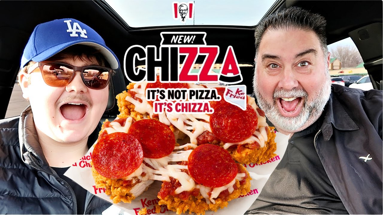 KFC Chizza Review | Fried Chicken Pizza - YouTube