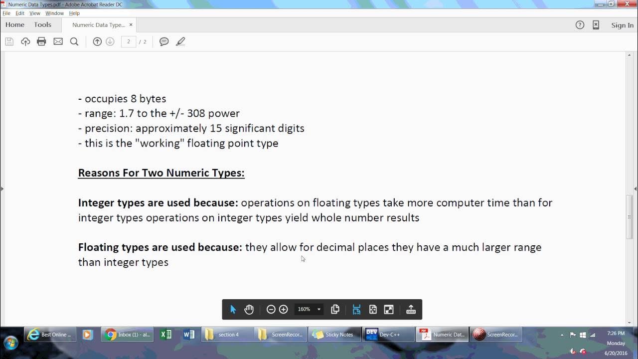 Standard Scalar Data Types - YouTube