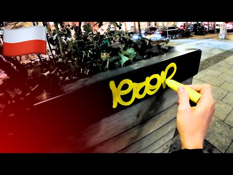 Bombing in Poland Warsaw Solo Graffiti Bombibng and Taggig Mission